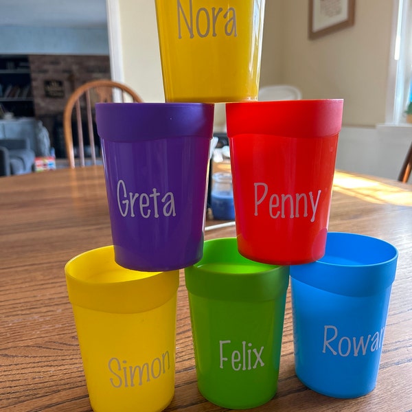 Kids Personalized Tumblers / Custom Kids Cups / Kids Cups / Reusable ...