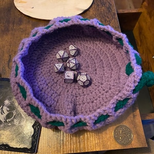 8 Pocket Dice Bag Crochet Pattern, Dnd Dice Pouch With Multi Pocket ...