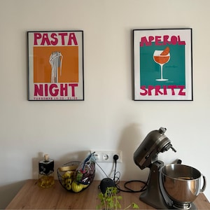 French Wine Poster Retro Drink Poster French Poster Bar Cart Decor ...