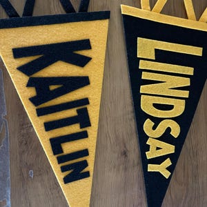 Personalized Name, Custom Dorm Room Pennant, Roommate, Dorm Decor ...
