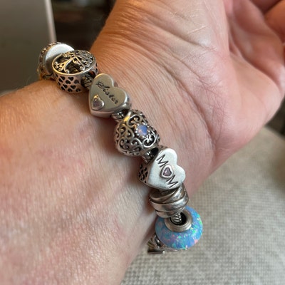 Pandora S925 Silver Sparkling Paw Prints Charm - Etsy