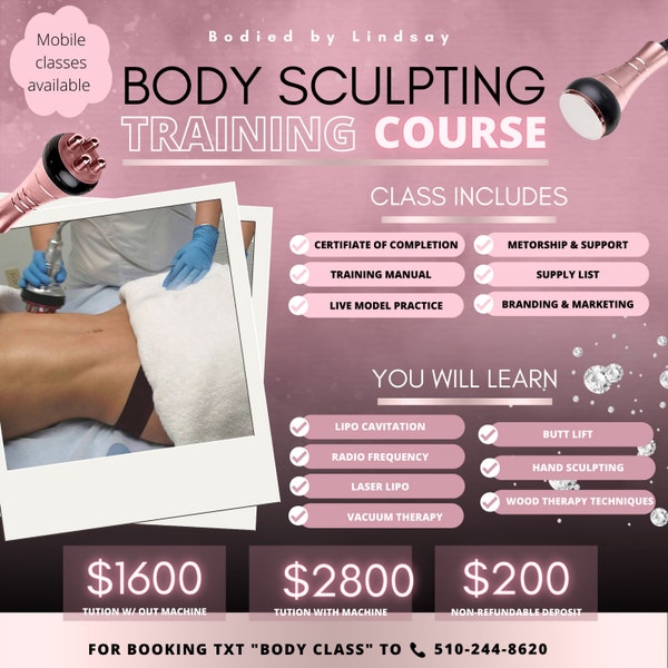 DIY Body Sculpting Training Flyer, Body Contouring Course Flyer, Body ...