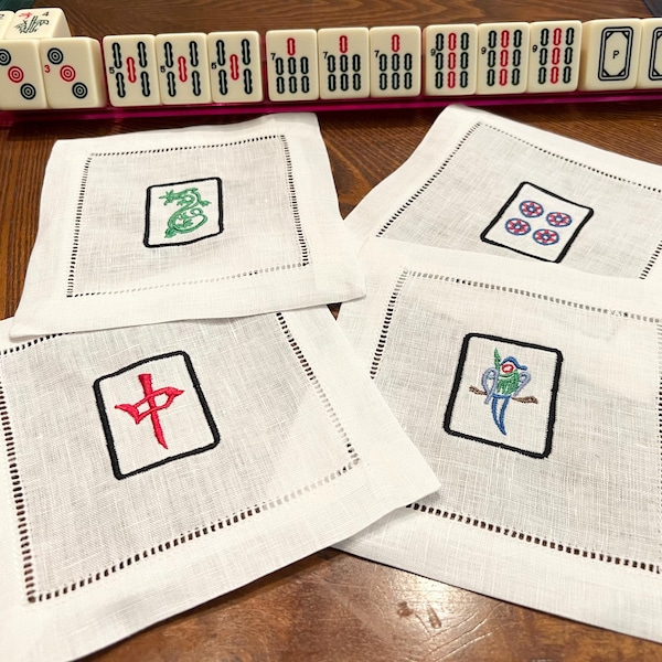 Mahjong Tiles Embroidery Designs - NOW WITH BX - Etsy