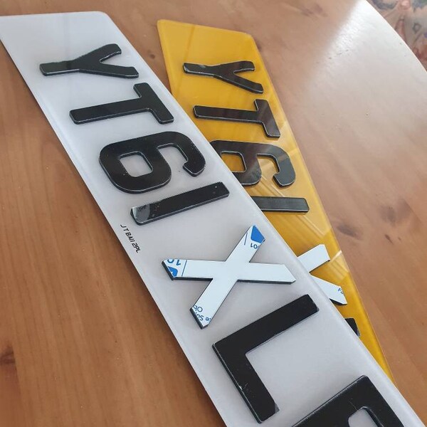 Single Front or Rear Uk Acrylic Number Licence Plate Show or Road Legal ...