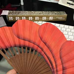 Wood Fan/bouquet Fan/spain Fan/hand Painted Fan/flamenco Fan/hand Fan ...