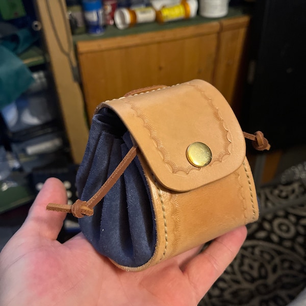 PDF Leather Drawstring Pouch Pattern / Dice Pouch Pattern / Video ...