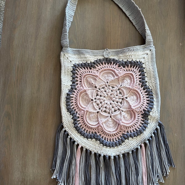 CROCHET PATTERN Crochet Bag Pattern, Motif, Textured, Fringe, Boho ...