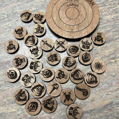 Spell and Interest Tokens Gaming Tokens Tokens TTG Tokens DND Tokens ...
