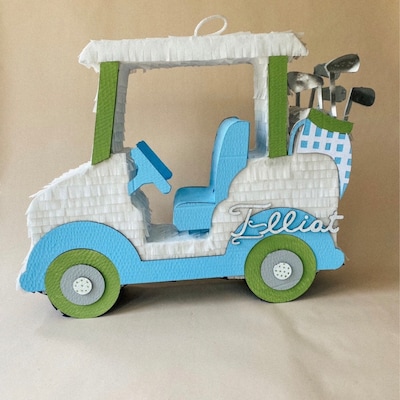 Golf Cart Piñata Sporty, Customizable, Ideal for Golf-themed Parties ...