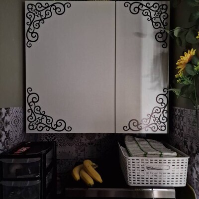 Flower Blossom Black Mirror Reflective Wall Stickers - Etsy