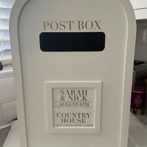 Diy Vinyls Post Box, Box Sign, Wedding Sign, Personalised Wedding Sign ...
