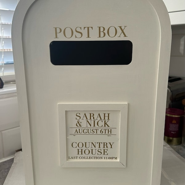 Diy Vinyls - Post Box, Box Sign, Wedding Sign, Personalised Wedding ...