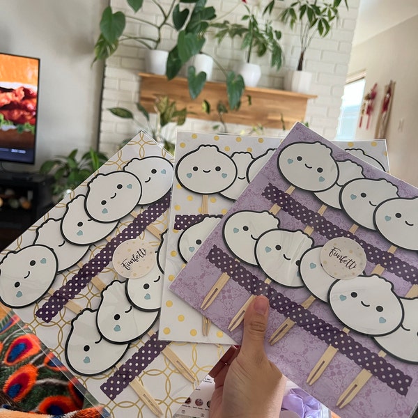 Dumpling Banner for Bao Baby Shower Decorations, Kawaii Bao Dimsum ...