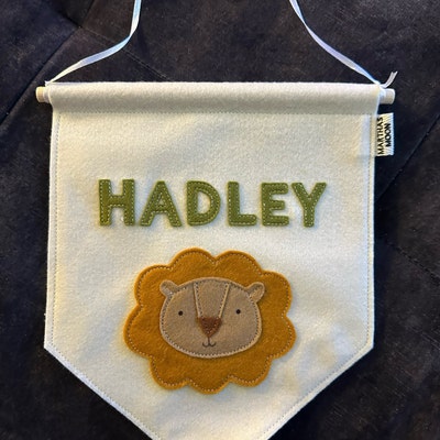 Personalised Happy Birthday Flag Felt Flag Happy Birthday Decoration ...