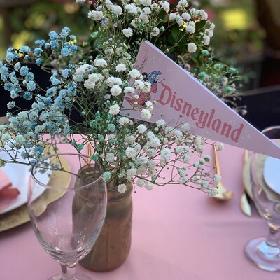 Printable Vintage Mickey Pennants, Disneyland Banners, Mickey Birthday ...