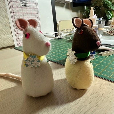 PDF Pattern 'pickle Mouse' Felt Mice Softies Instant Digital Download ...