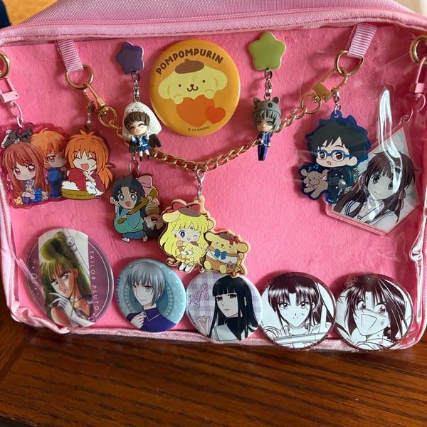 Multi-color Ita Bag Crossbody With Insert, Anime Ita Bag, Ita Messenger ...