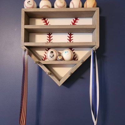 Softball Ring and Ribbon/medal Display SB2 - Etsy