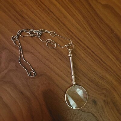 Real Monocle Silver Color With Leather Strap, No Amplification ...