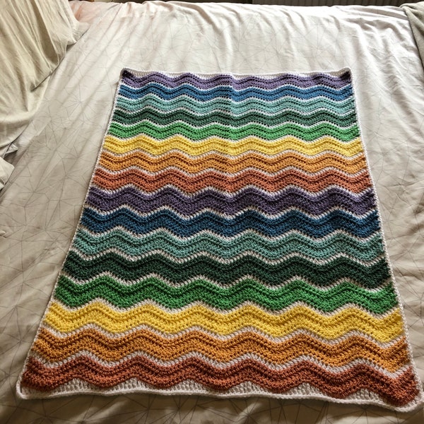 Colour Wheel Blanket PATTERN Crochet Colour Wheel Blanket Crochet ...