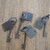 Large Heavy Brass CHEVROLET Chevy Lock Padlock & 2 Keys Both Marked ...