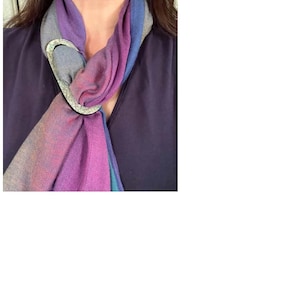 Oval Large Paua Shell Abalone Shell Scarf Ring Scarf Buckle Scarf Pin ...