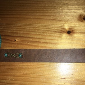 Love Infinity Bookmark, Leather Anniversary Bookmark, 3rd Anniversary ...