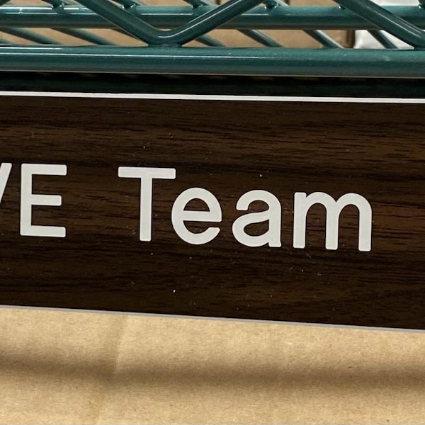 Name Plate, 2" X 10", 20 Color Combinations, Office/door Sign - Etsy