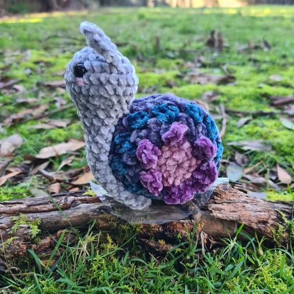 Flower Granny Square Snail PDF Pattern for Amigurumi Animals - Etsy