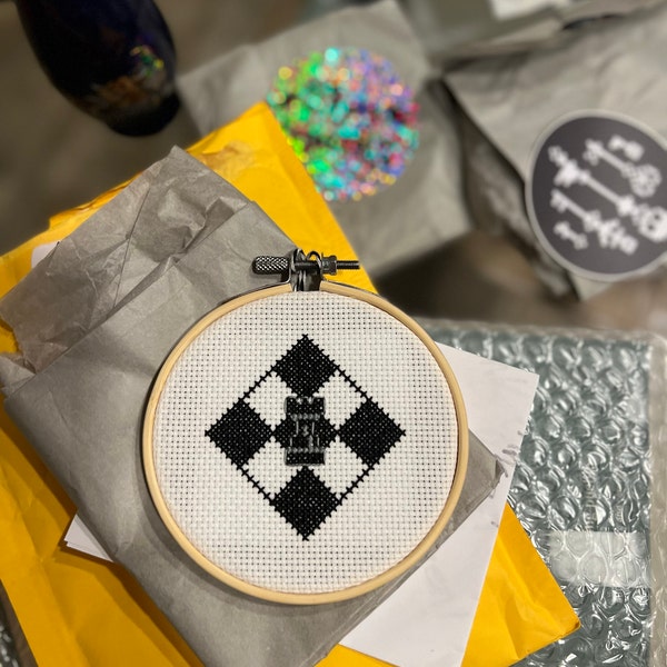 Skeleton Key PDF - Cross Stitch Pattern - Halloween - Skull - Etsy