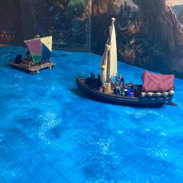 Three Ships and Boats Set Dnd Terrain for Dungeons and Dragons Terrain ...