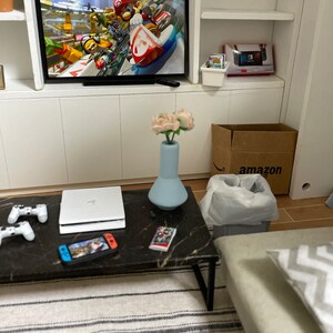 Miniature Christmas TV & DVD Set Doll House Furniture Christmas Dvd's 1 ...