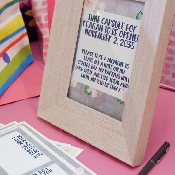 Time Capsule Printable - Superhero Party - First Birthday Time Capsule ...