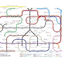 Beatles Tube Map A3 Art Print - Etsy Canada