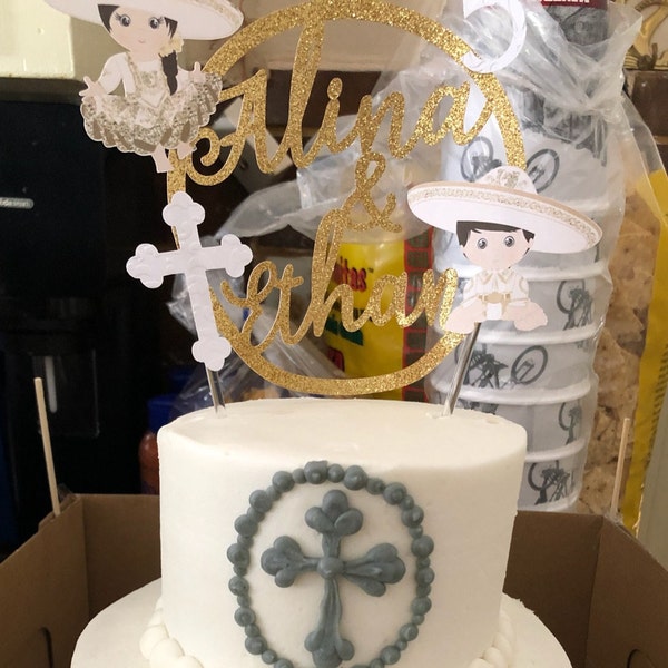Charro Baptism Cake Topper / Mexican Cake Topper / Charro Decor ...
