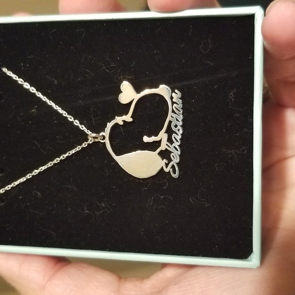 Moon and Saturn Planet Necklace, Gold Saturn Pendant, Crescent Moon ...