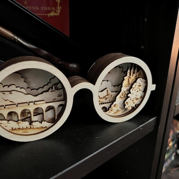 Wizarding World Inspired Laser Cut Wooden Movie Scene. Fast Free ...