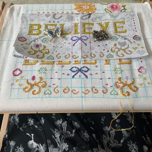 Embroidery Clamp Cross Stitch Stand Hoop for Hand Embroidery - Etsy