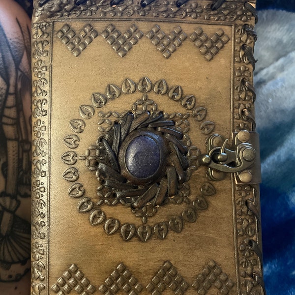 Blank Spell Book Owl Journal Handmade Deckle Edge Old Paper, Grimoire ...