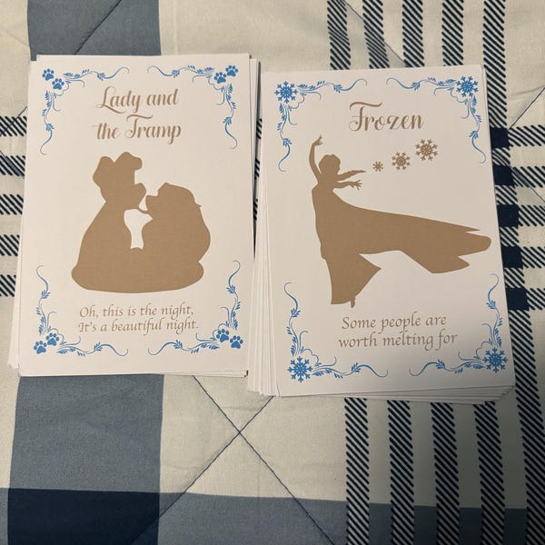 Personalised Table Seating Plan Cards_disney Minnie/mickey Mouse ...