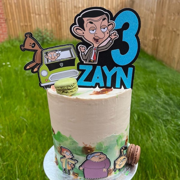 Mr Bean Themed Cake Topper Set! Birthday / Personalised / Custom ...
