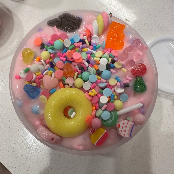 Pink Sugar Pop Candy Slime, Candy Crush Scented Slime Birthday Gift Toy ...