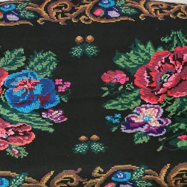 Vintage Romanian Rug, Handmade Wool Carpet, Kelim Oltenian Art, Hand ...