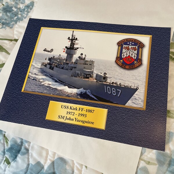 USS Robert H. Mccard DD-822 Custom Personalized 8.5 X 11 Print of US ...
