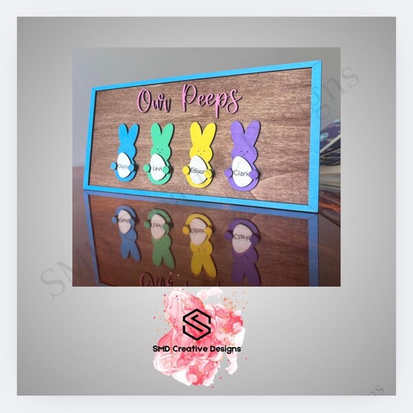My Peeps, Personalized Sign Also "our Peeps" Available on the File ...
