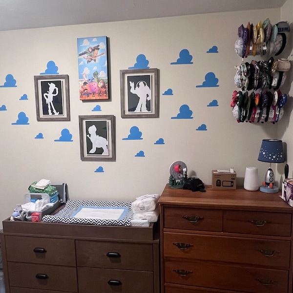 Toy Story Inspired Cloud Wall Decals, Kids Room Decor - Etsy