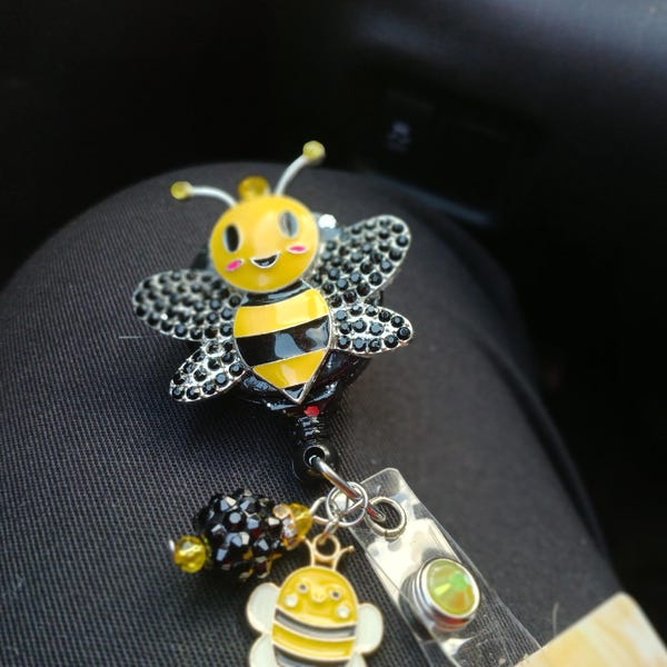 Butterfly Snap Button Lanyard Beaded Breakaway Lanyard, ID Lanyard ...