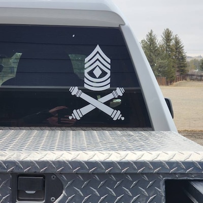 US Army Field Artillery Crossed Cannons Custom Car Truck Van Window or ...