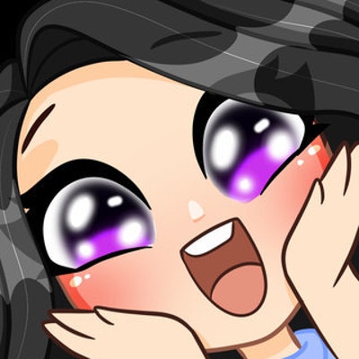 Twitch Emote 16pcs Pack Female ELISA : Black Hair Brown Eyes Pale Skin ...