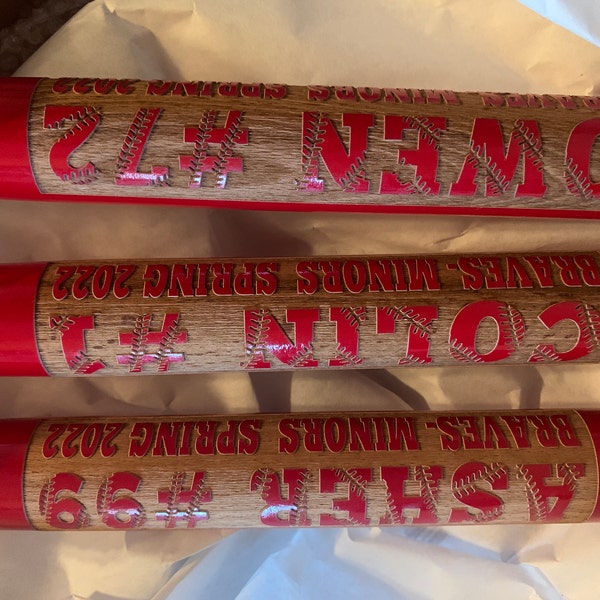 Baseball Team Gift, Personalized Bat, Mini Baseball Bat, Little League ...